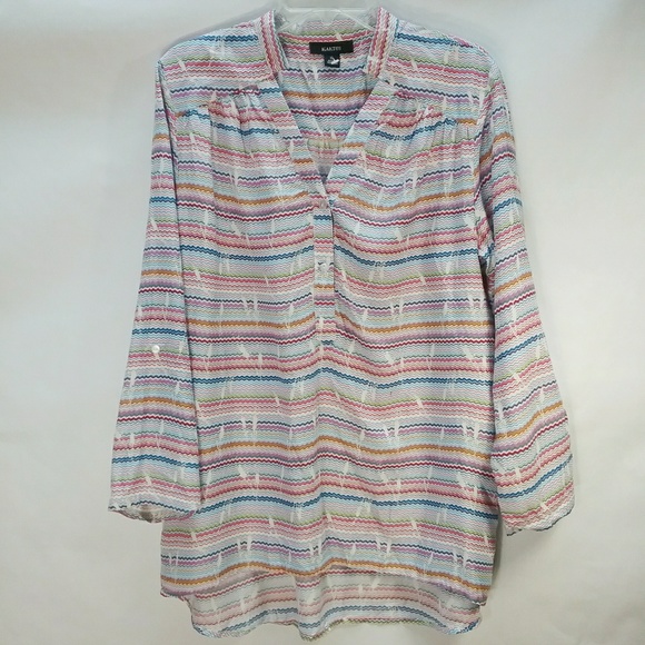 Kaktus | Tops | Colorful Xl Hilo Smockstyle Kaktus Top Euc C9 | Poshmark